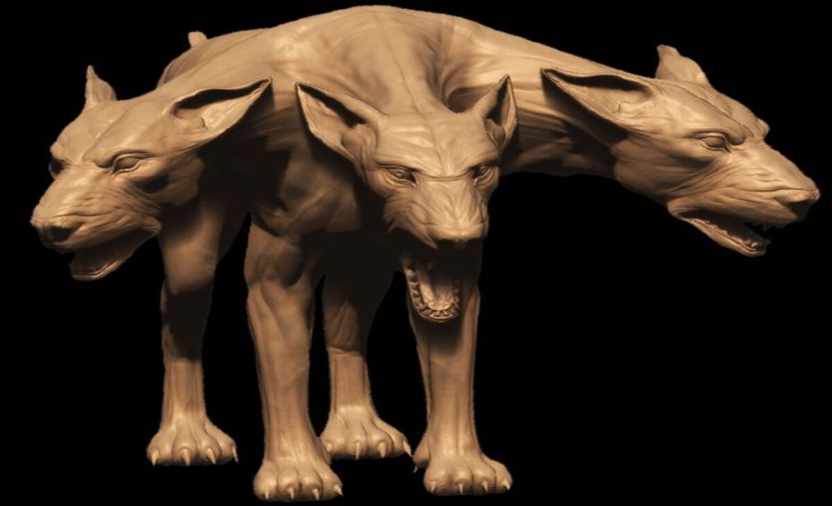 Descoberta de 2 mil anos revela o cão de 3 cabeças da mitologia grega
